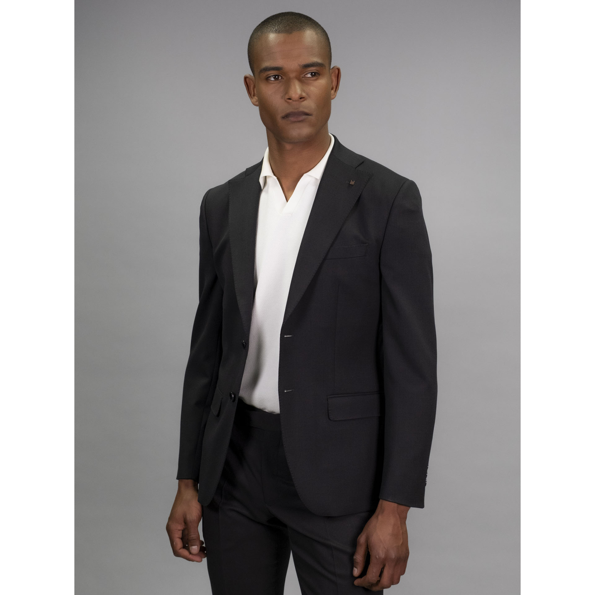 Tailored Fit Charcoal Grey Italian Fabric Jacket - CSAMARK.C41103.010 ...